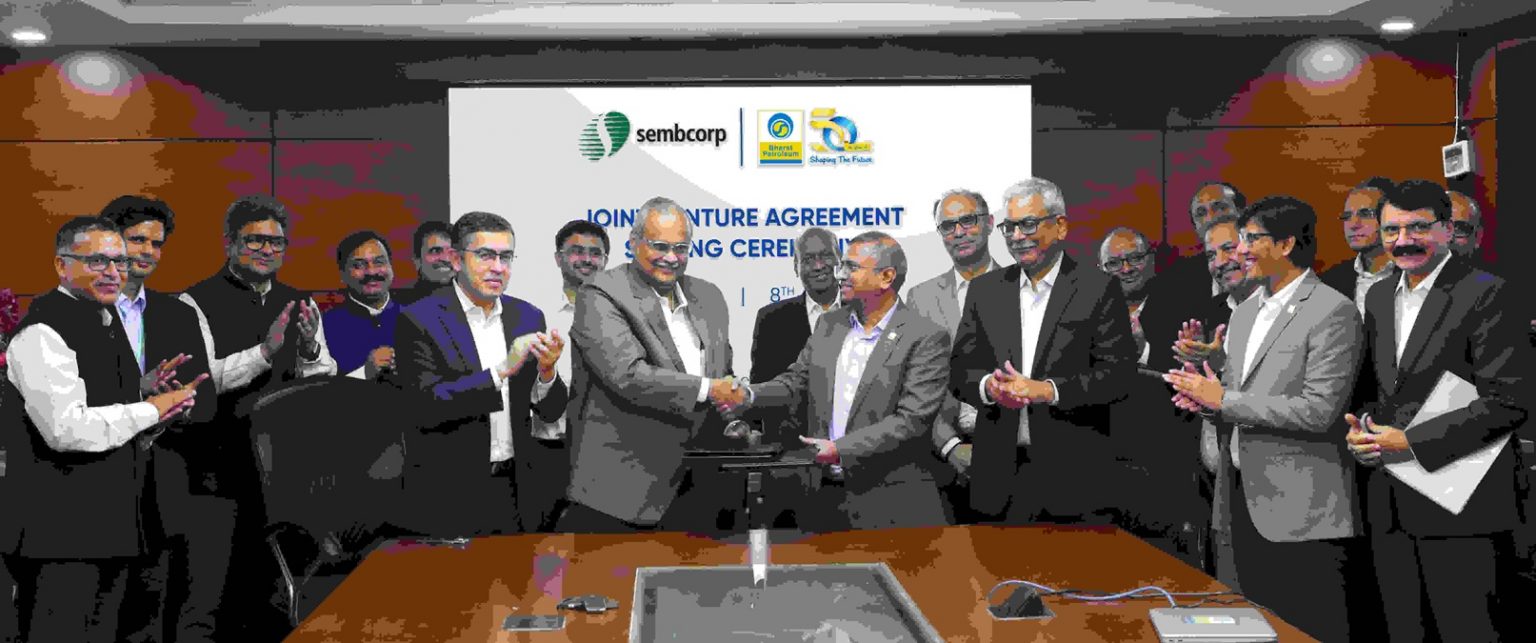 BPCL and Sembcorp Form Joint Venture to Power India’s Low-Carbon Future ...